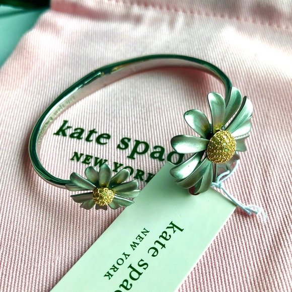 kate spade | Jewelry | Kate Spade Silver Daisy Cuff Bracelet | Poshmark